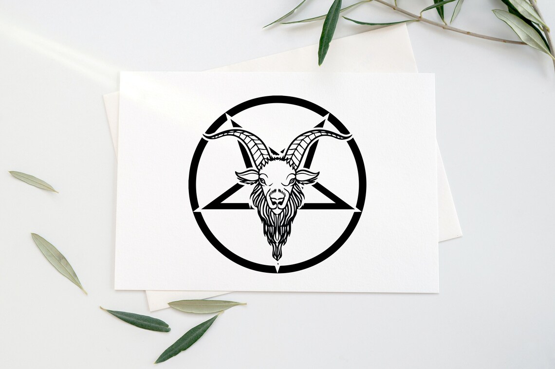 Baphomet Svg Sigil of Baphomet Logo Gothic Svg File for - Etsy Canada