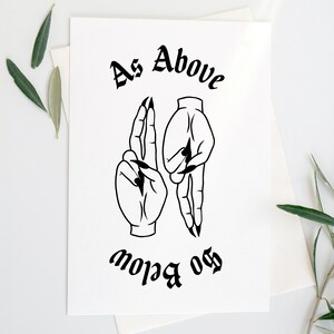 As Above so Below, Ai, Svg, Pdf, Png, Jpg, Digital Download, Hands ...