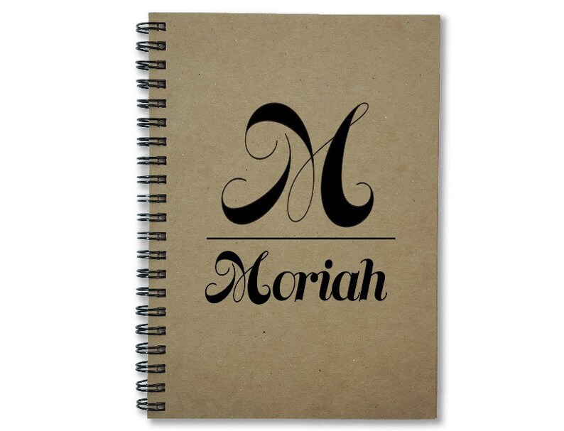 Personalized Notebook Large Initial & Name 5 X 7 Journal - Etsy