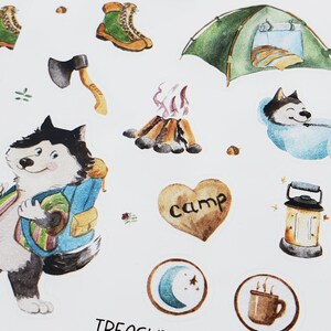 Outdoor Adventures Sticker Sheet, Camping Stickers, Adventure ...