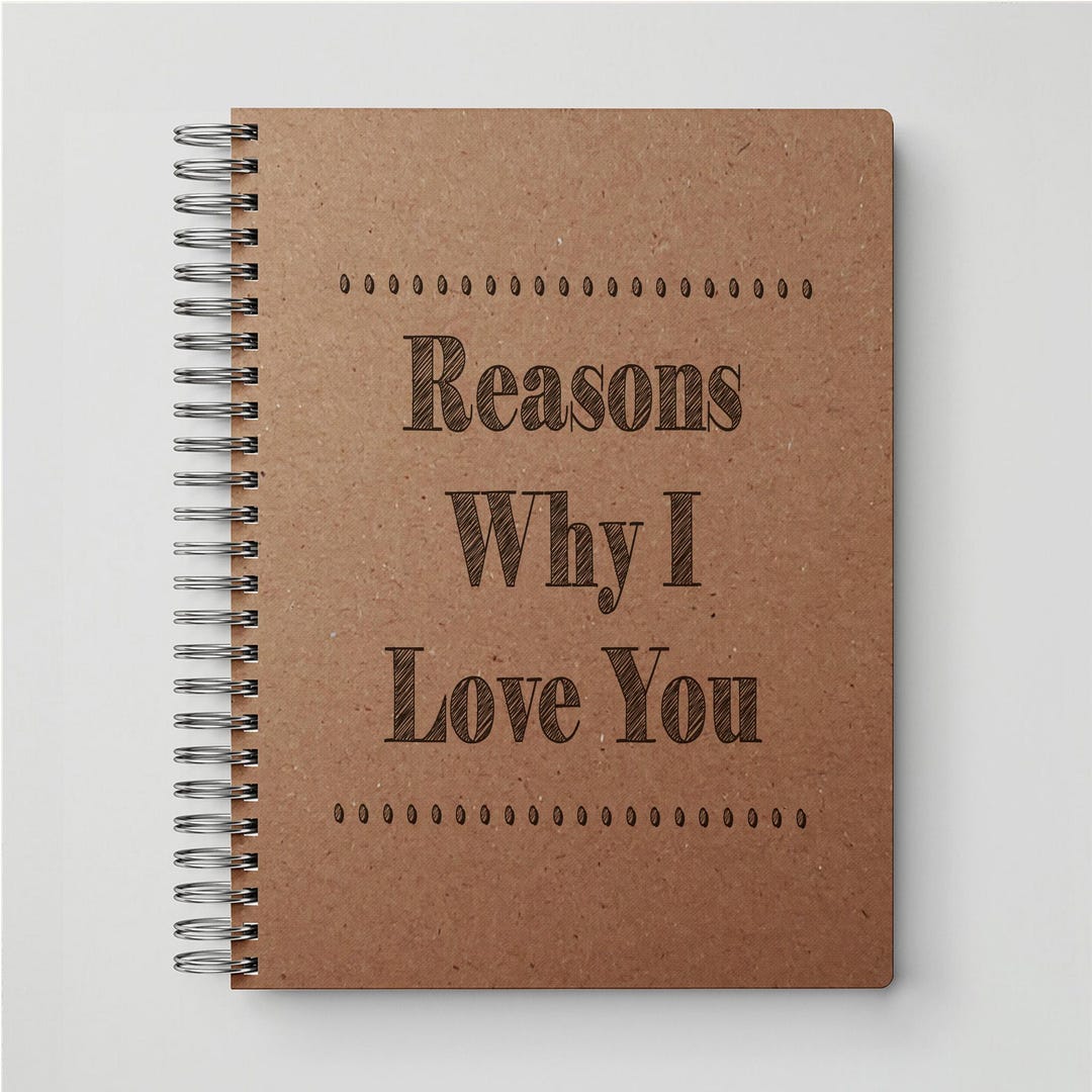 Reasons Why I Love You Journal Love Notes Notebook for Couples ...