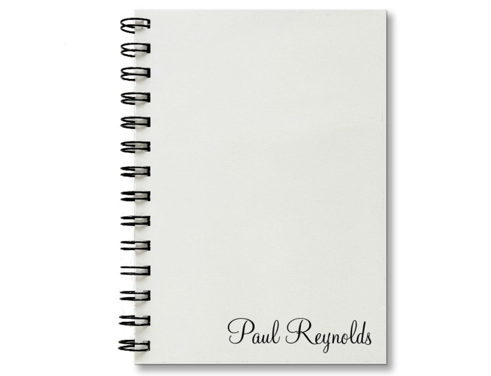 Personalized Notebook custom Name in Lower Corner 5 X 7 - Etsy