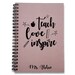 Teach Love Inspire Personalized Teachers Notebook Journal Gift - Etsy