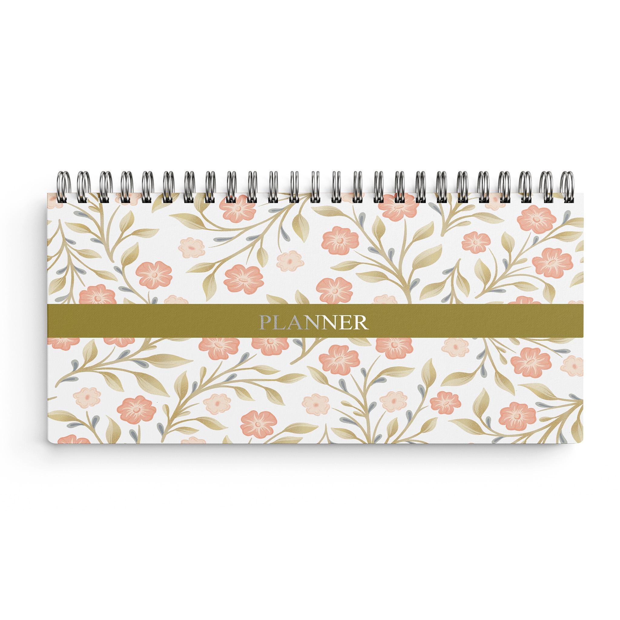 Whimsy Floral Undated Weekly Planner, Undated Planner Notebook, Weekly ...