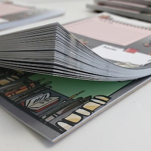 Daily Planner Notepad, Bookshelf Note Pad, Undated Planner Notepad ...