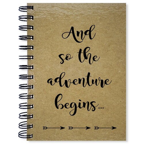 The Adventure Begins Adventure Spiral Notebook Adventure - Etsy