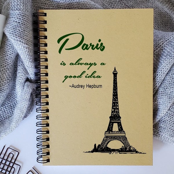 Paris Travel Journal - Etsy