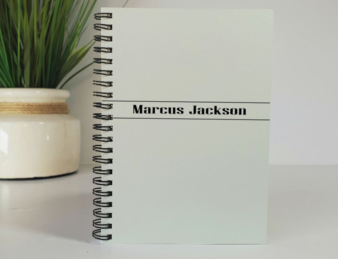 Personalized Notebook, [custom Name] - 5 X 7 Journal, Diary Journal ...