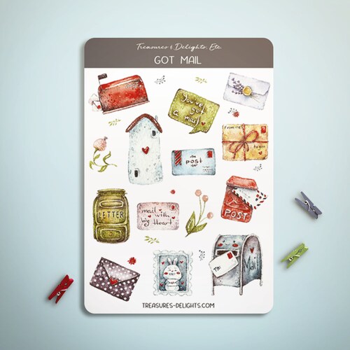 Happy Mail RAK Planner Stickers Snail Mail - Etsy
