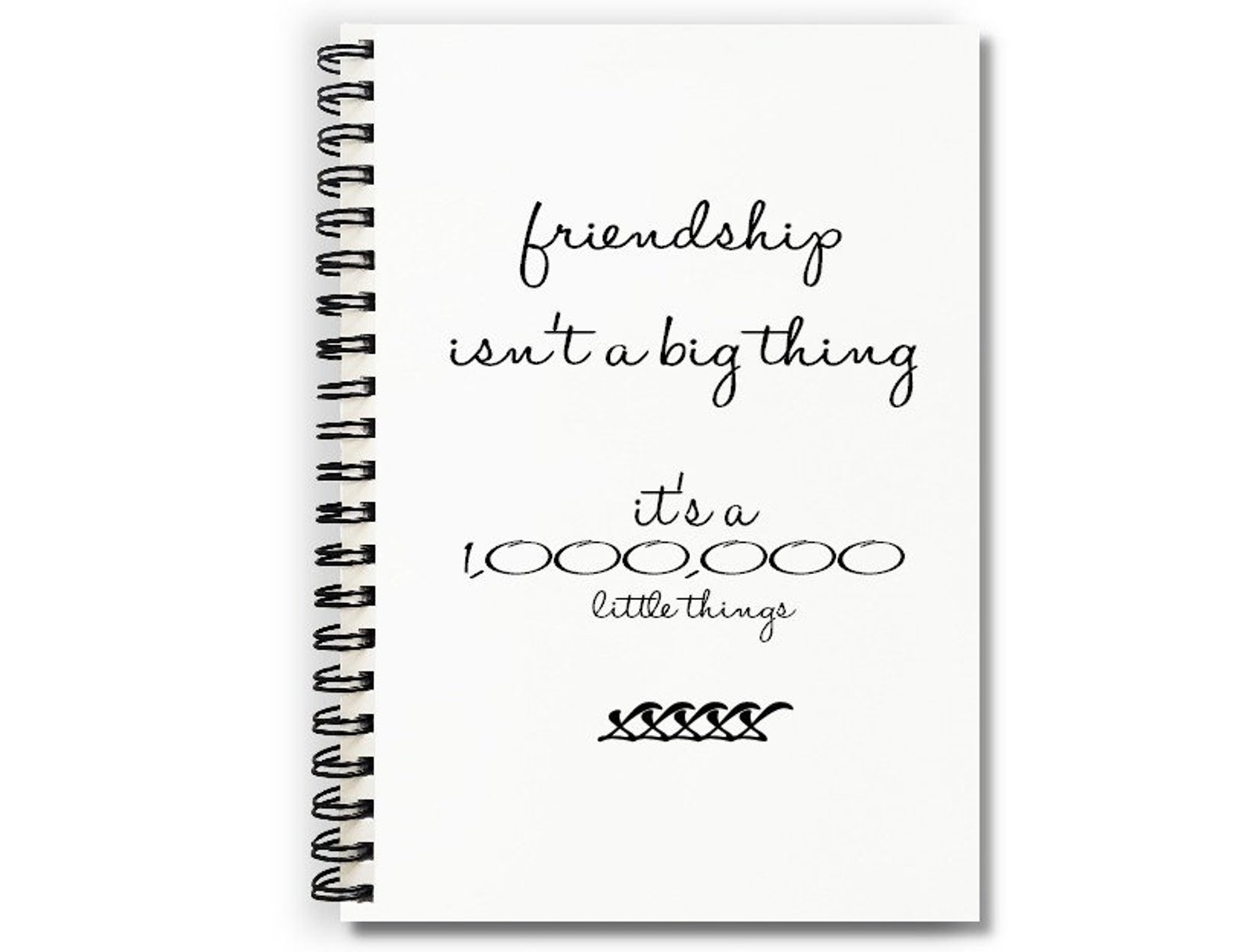 Friendship Journal Friendship Isn't a Big Thing It's - Etsy
