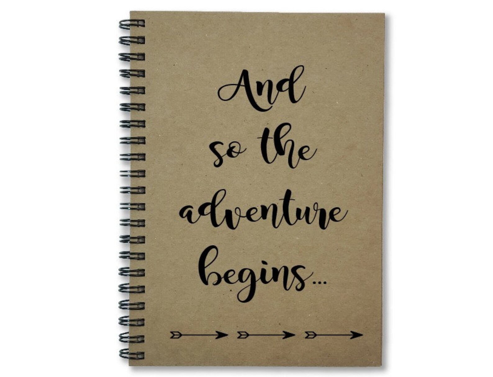 Travel Notebook, and so the Adventure Begins... -5 X 7 Journal ...