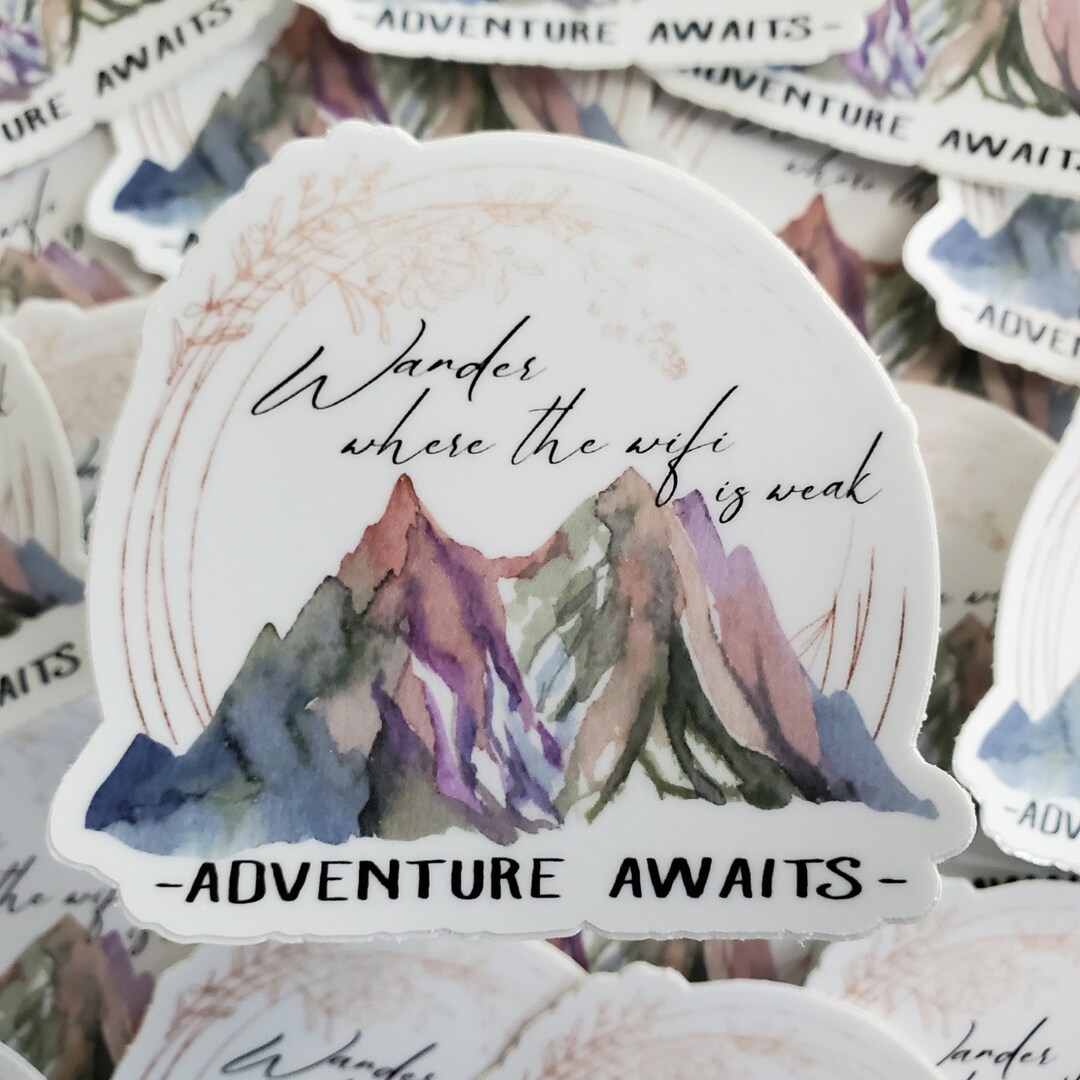 Wander Where the Wifi is Weak Sticker, Wander Sticker, Wanderlust ...