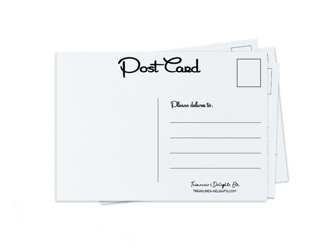Blank Postcards, (25) Post Cards, DIY Blank Postcards for Any Occasion ...