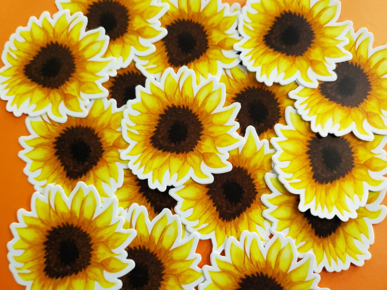 Sunflower Sticker, Watercolor Sunflower Sticker, Wildflower Decal ...