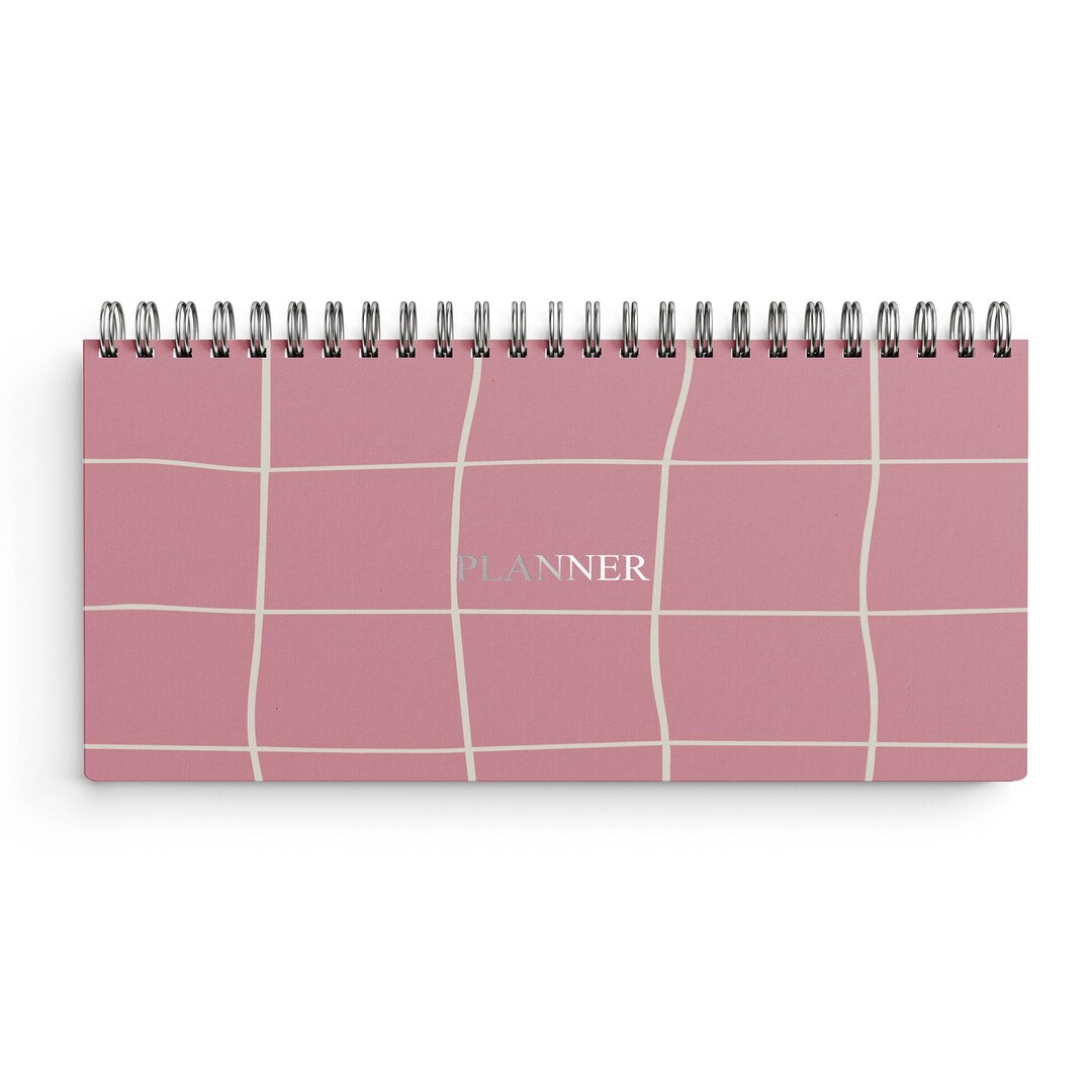 Grid Undated Weekly Planner, Undated Planner Notebook, Weekly Agenda ...