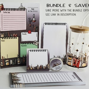 Daily Planner Notepad, Bookshelf Note Pad, Undated Planner Notepad ...