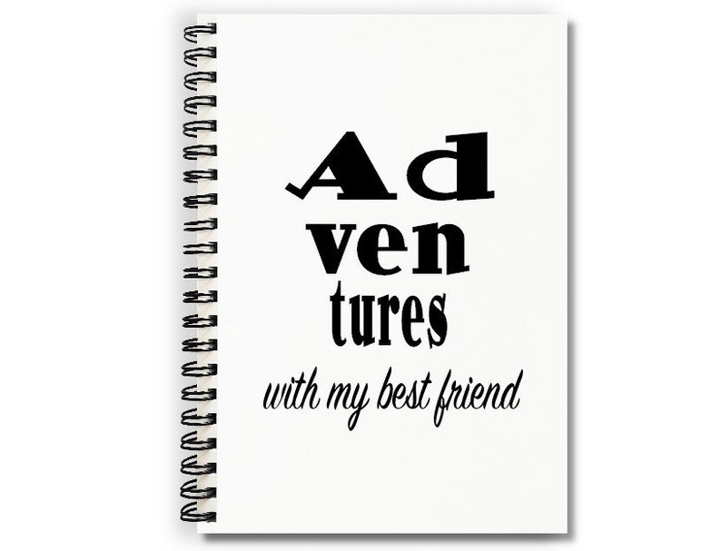 Writing Journal Notebook Adventures With My Best Friend 5 X - Etsy