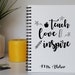 Teach Love Inspire Personalized Teachers Notebook Journal Gift - Etsy