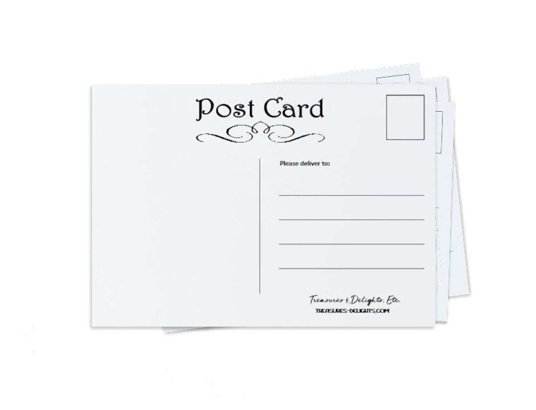 Postcard Blanks, (25) Blank Post Cards, Do-it-youself Blank Postcards ...