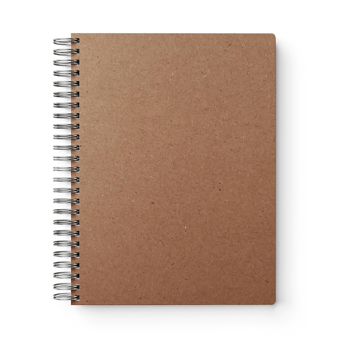 Blank Journal, Blank Cover Journal, Spiral Kraft Notebook, Journal ...