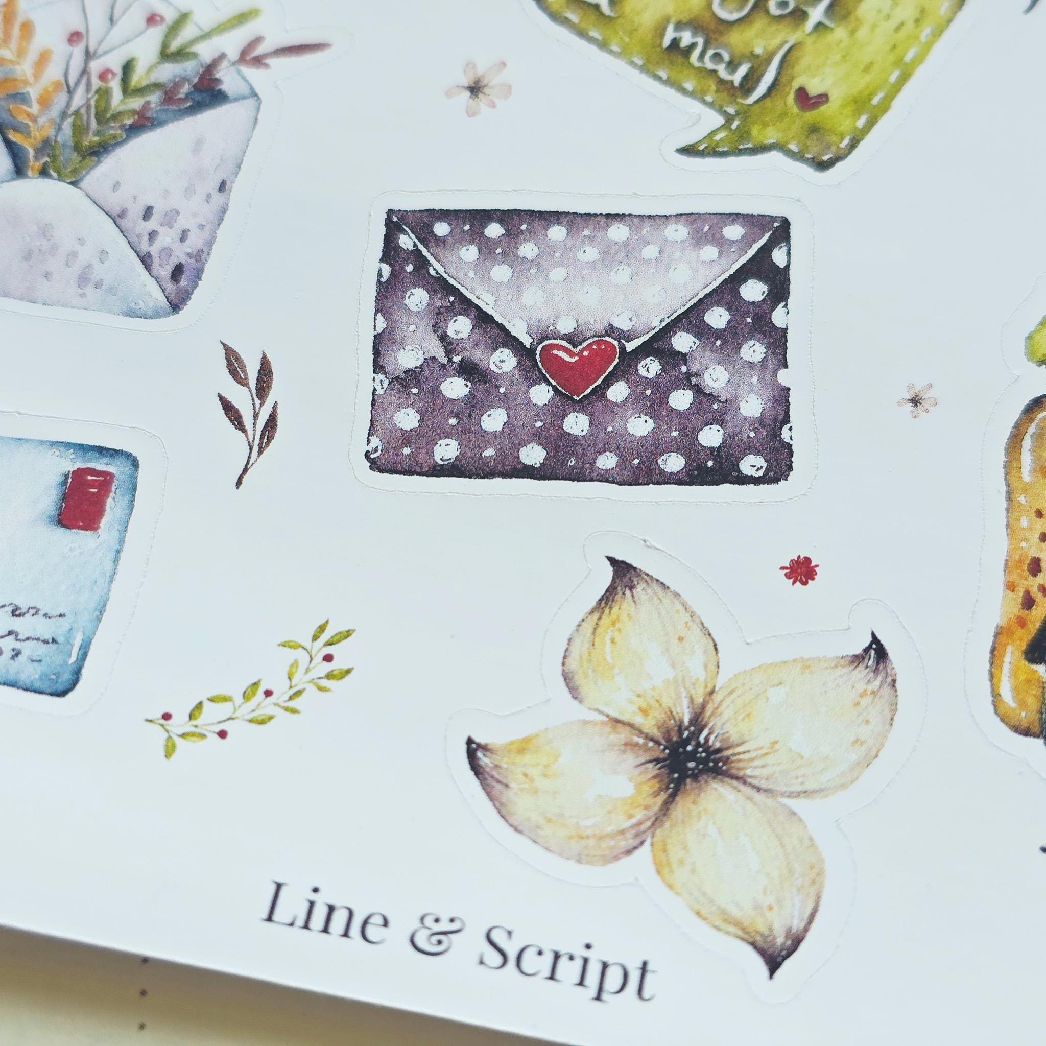 Letters Sticker Sheet: Snail Mail, Happy Mail - Planner, Journal ...