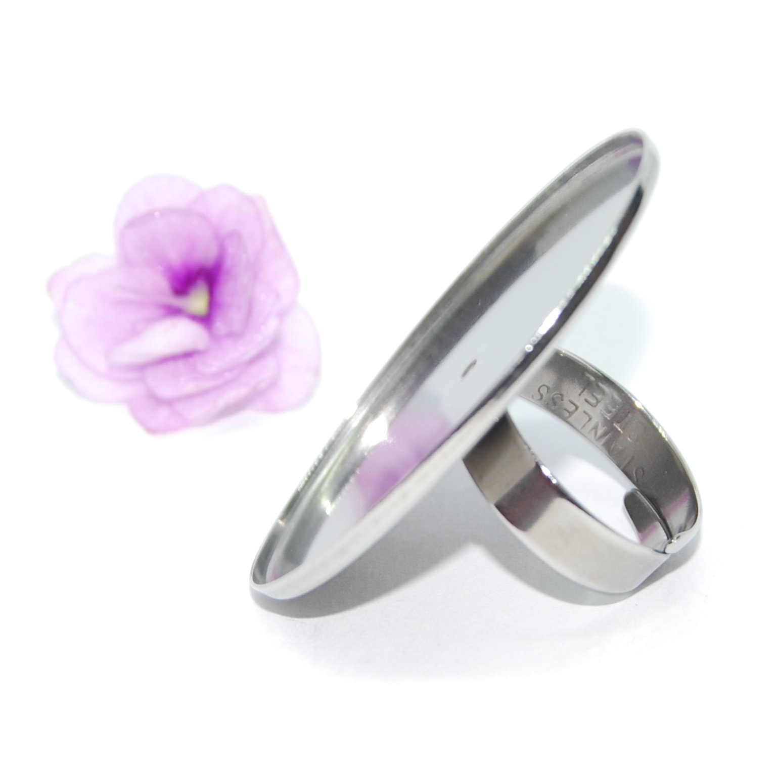 Stainless Steel Oval Ring Base 30*40mm - Etsy