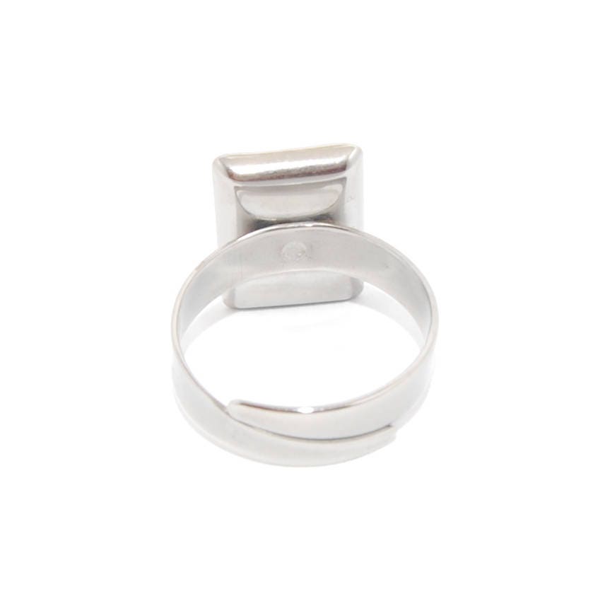 Stainless Steel Ring Base Rectangular 9x14mm - Etsy