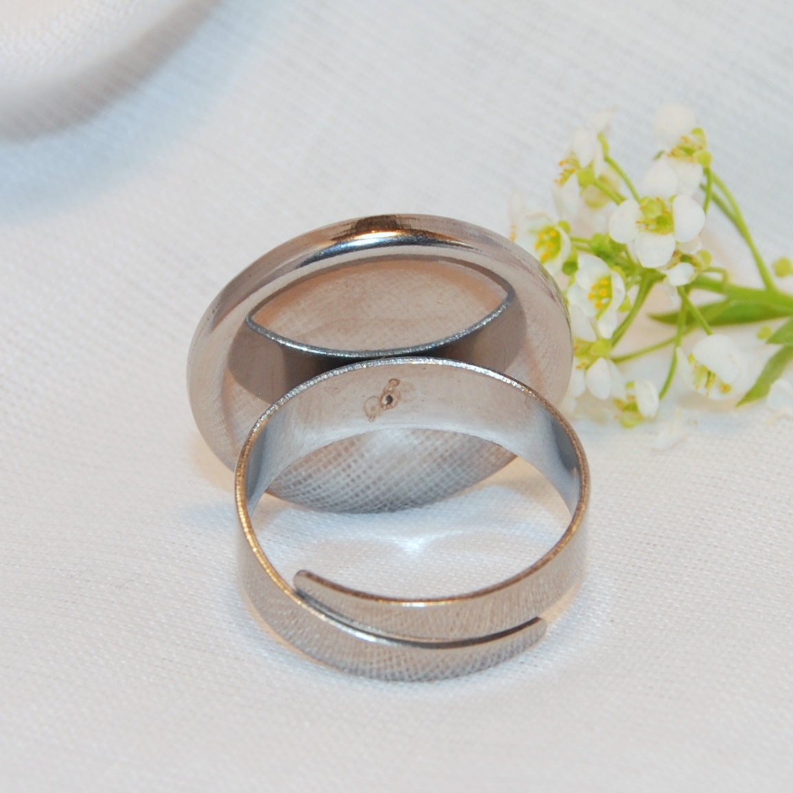 Stainless Steel Ring Base 20mm - Etsy