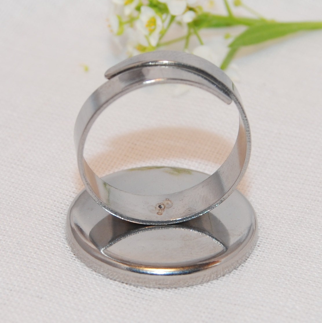 Stainless Steel Ring Base 20mm - Etsy