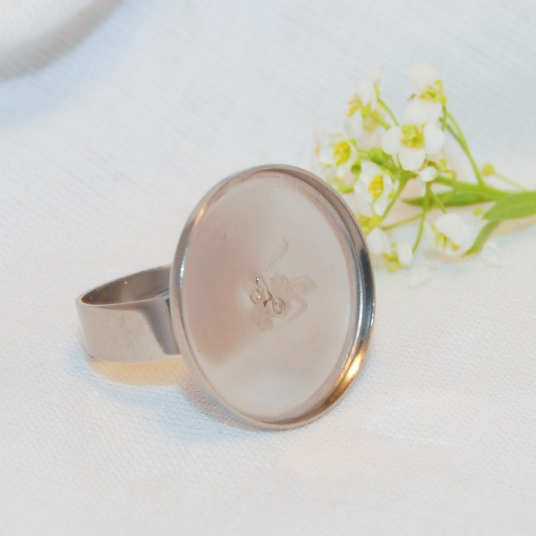 Stainless Steel Ring Base 20mm - Etsy