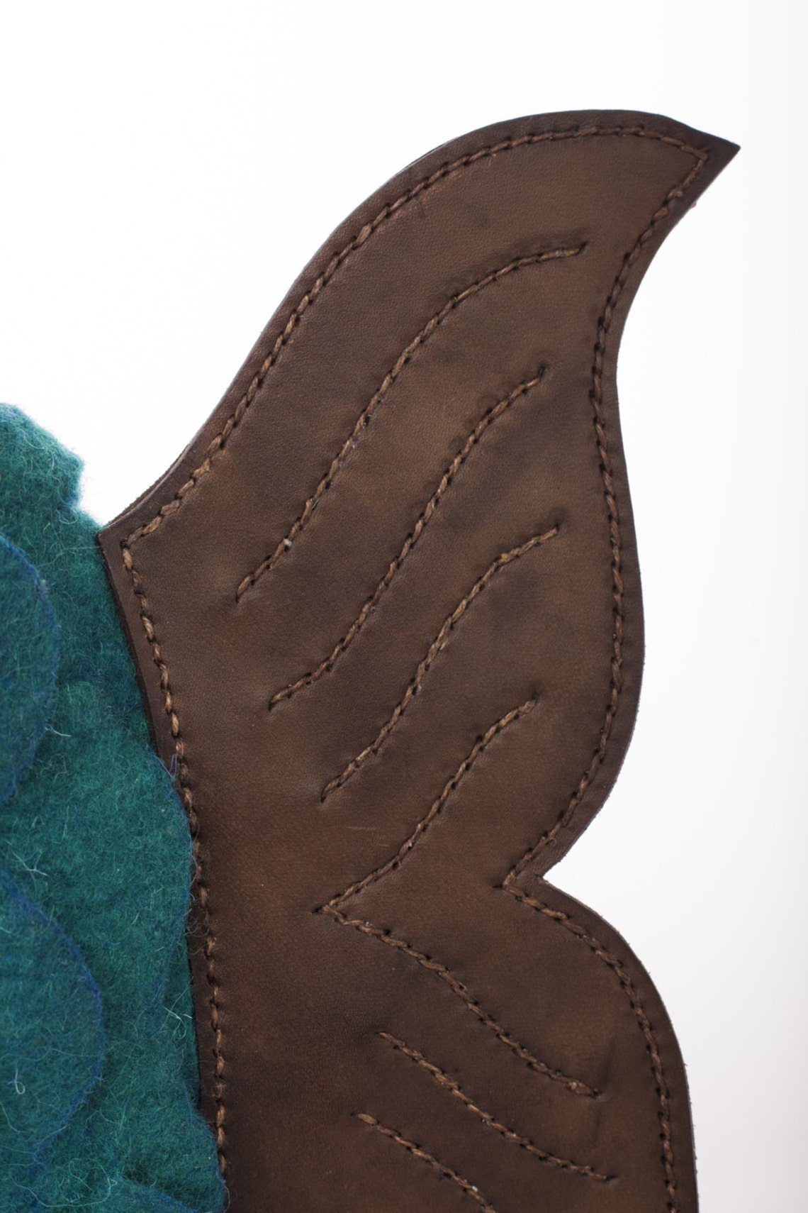 Felted Fish Tote Bag With Leather FISH 00 - Etsy