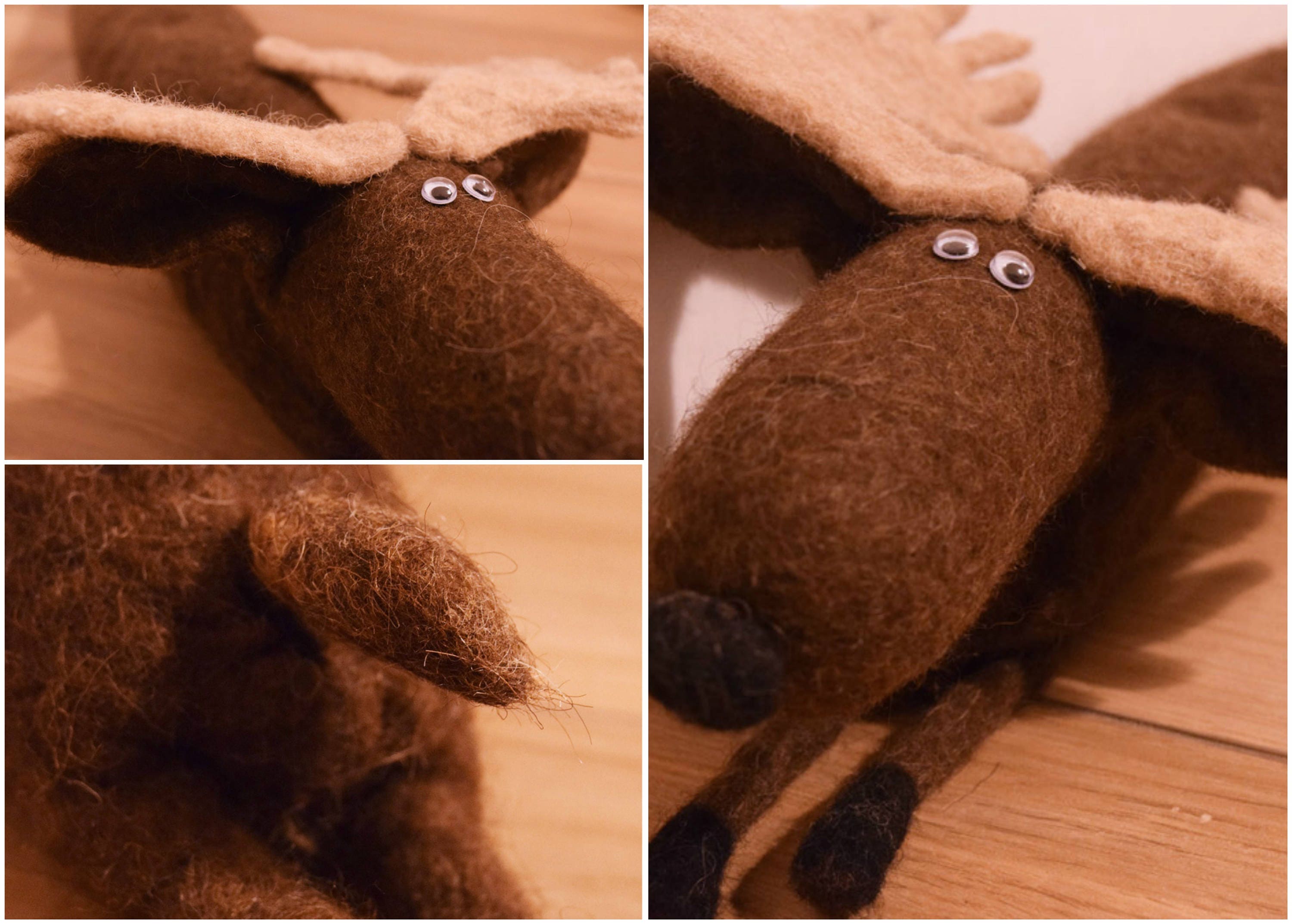 100% Eco Friendly Felted Deer/moose Door Draft Stopper - Fully ...