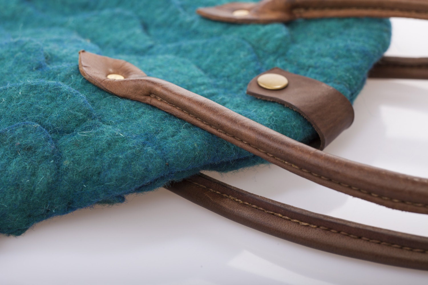 Felted Fish Tote Bag With Leather FISH 00 - Etsy