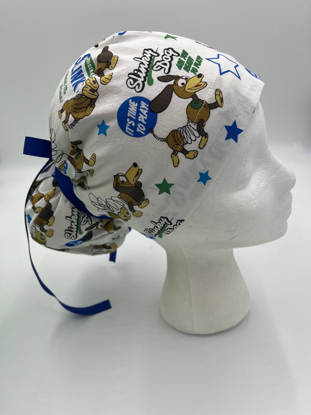 Slinky Dog, Ponytail Scrub Hat for Women,made With Licensed Fabric ...