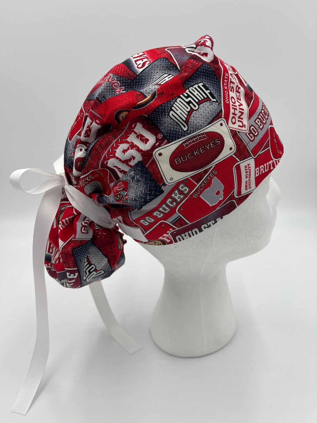 Ohio State Buckeyes License Plates,osu,ponytail Scrub Hat for Women ...