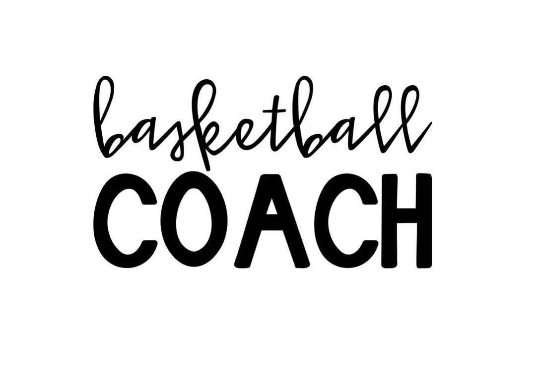 Basketball Coach Vinyl Decal, Custom Car Window Sticker - Etsy