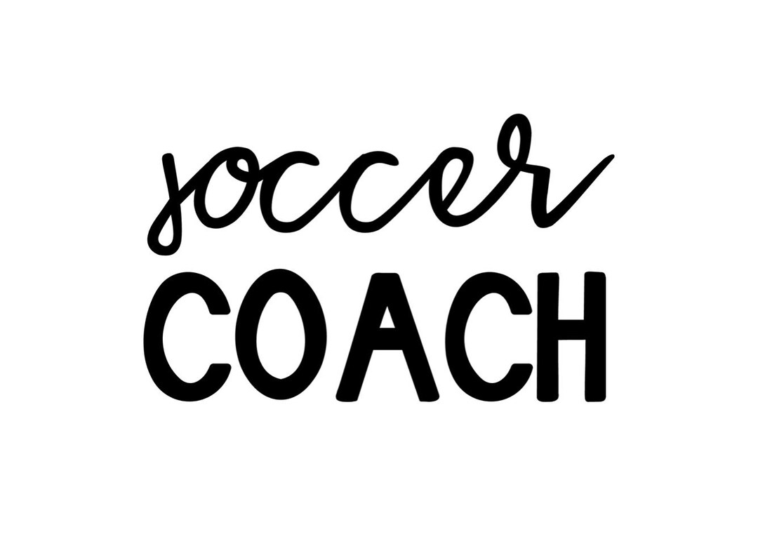 Soccer Coach Decal, Custom Vinyl Car Window Sticker - Etsy