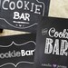 Cookie Bar Sign. Rustic Dessert Sign. Cookie Buffet. Wedding, Showers ...