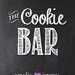 Cookie Bar Sign. Rustic Dessert Sign. Cookie Buffet. Wedding, Showers ...