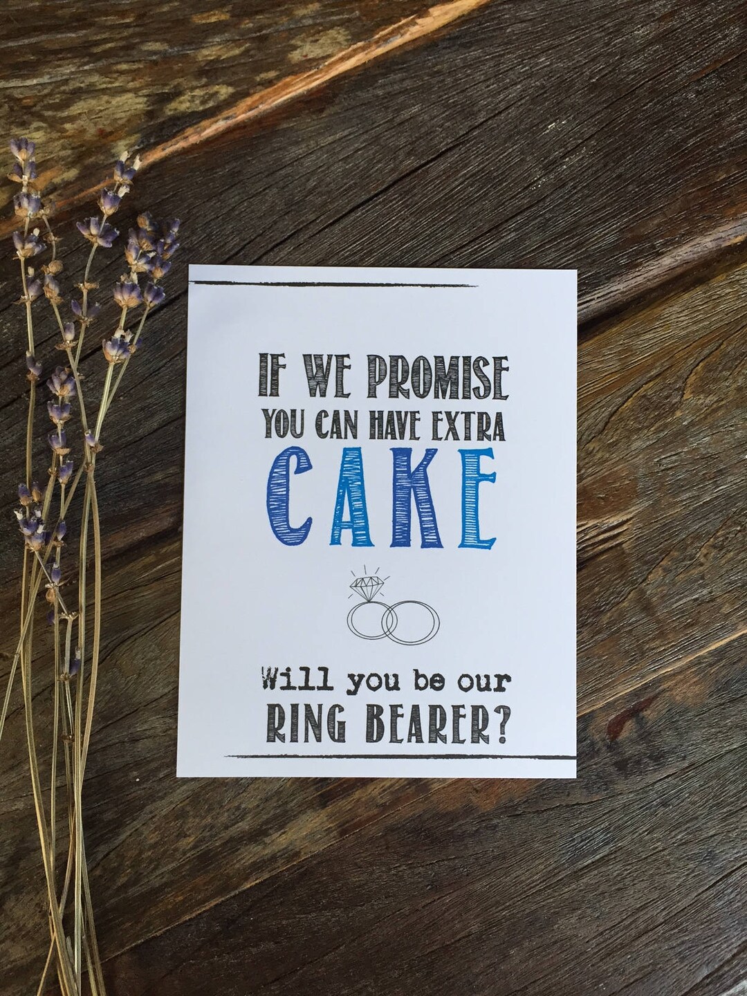 Ring Bearer Proposal. Ring Bearer Gift. Ring Bearer Invite. Rustic ...