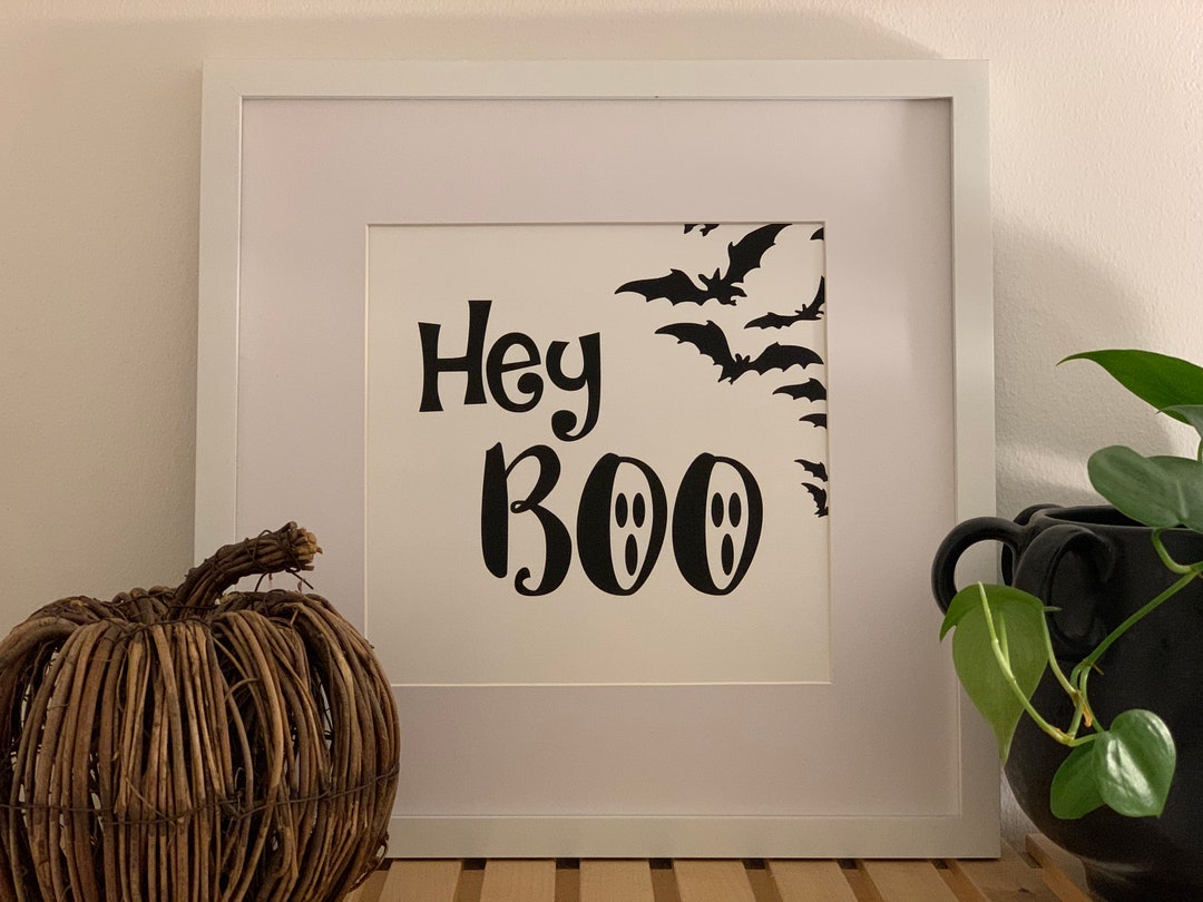 Hey Boo Halloween Sign. Hey Boo Printable. Halloween Sign. Kids ...