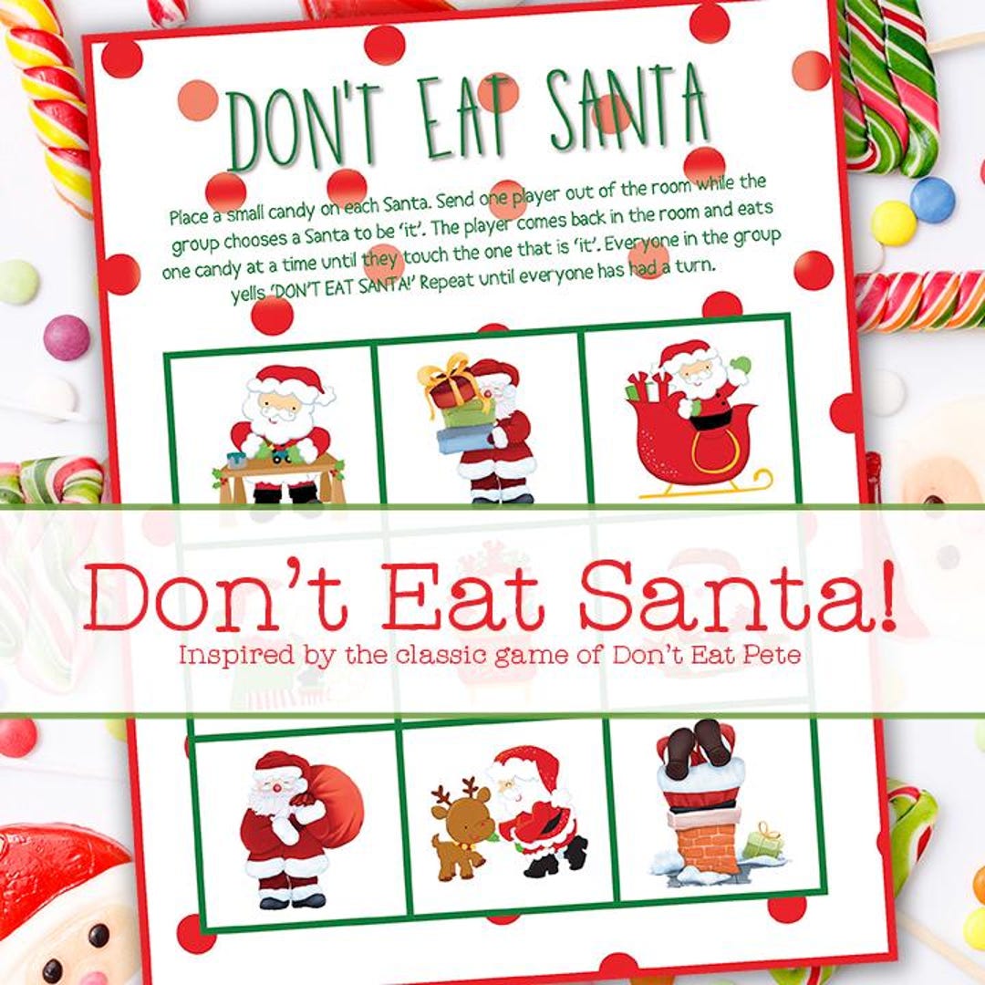 Don't Eat Santa Game | Christmas Game Version of Don't Eat Pete ...