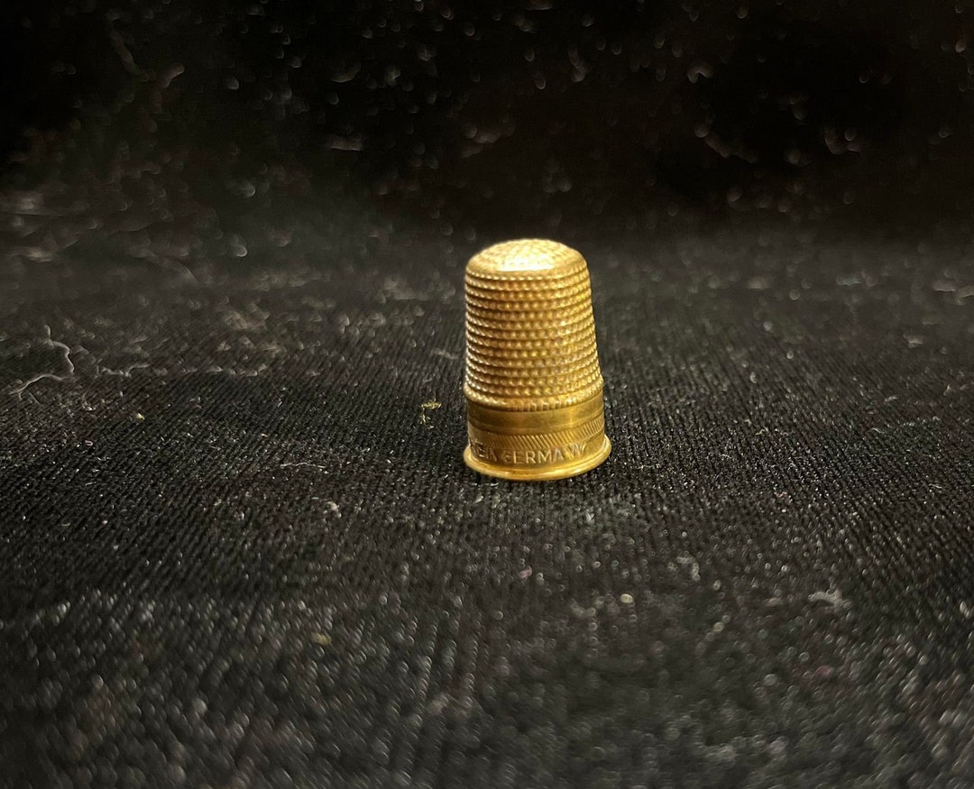 Antique Made in Germany Brass Sewing Thimble~ - Etsy
