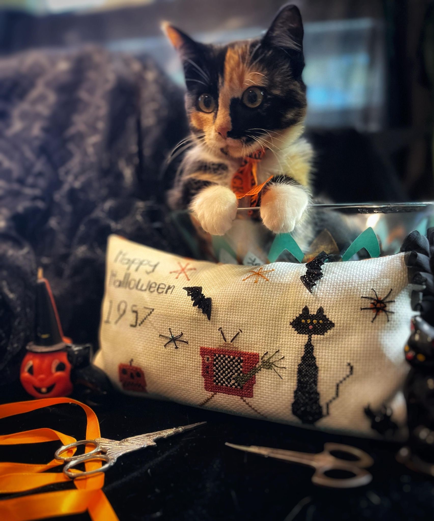 Atomic Halloween Cross Stitch Pattern Wickedlywunderfulstitches 2022 ...