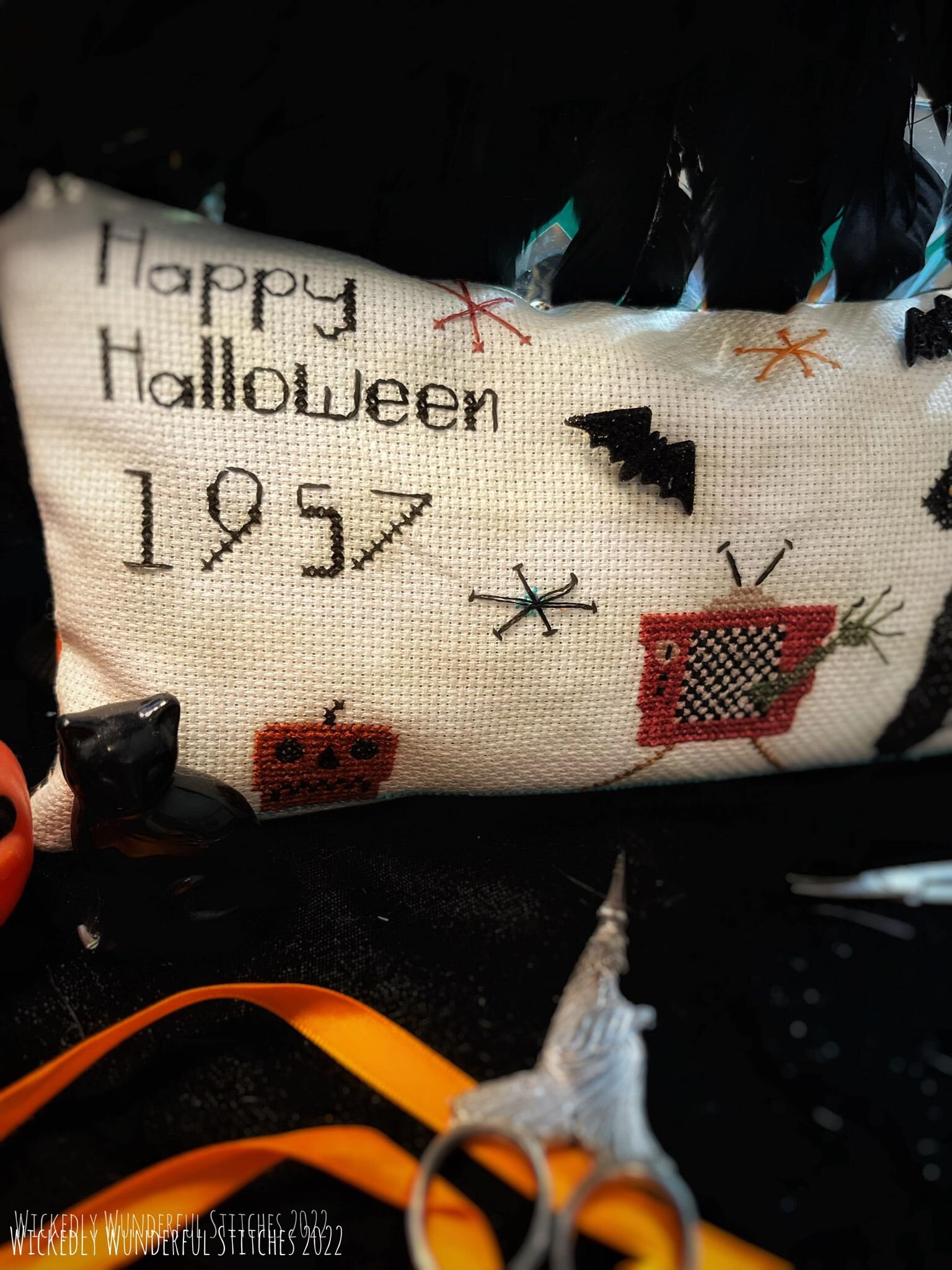 Atomic Halloween Cross Stitch Pattern Wickedlywunderfulstitches 2022 ...