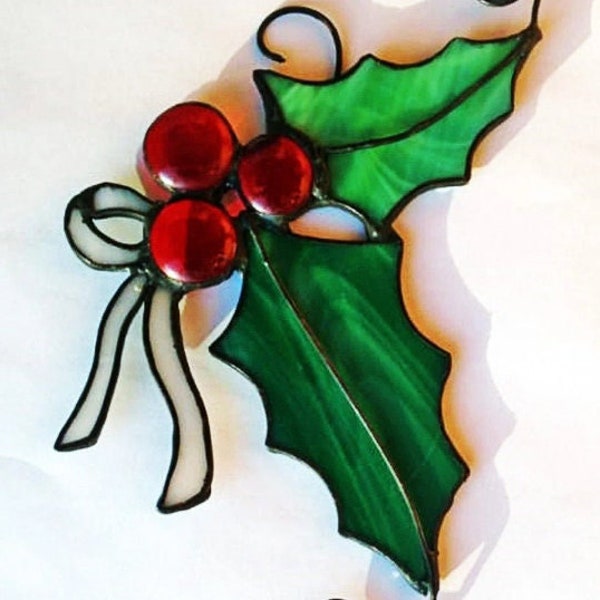 Stained Glass Holly - Etsy