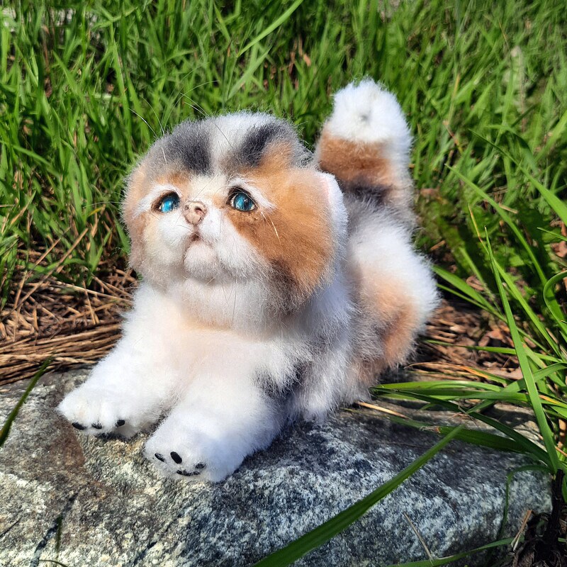 Realistic Cat Plush - Etsy
