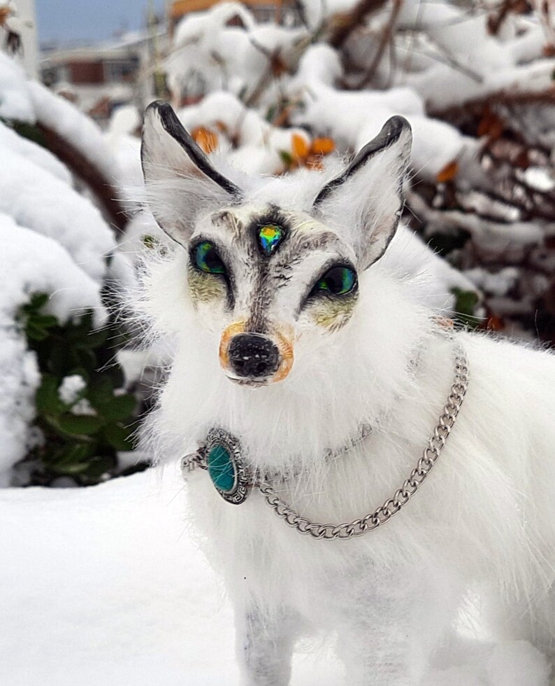 Fox Art Doll Animal OOAK Fantasy Creature Toy Plush - Etsy