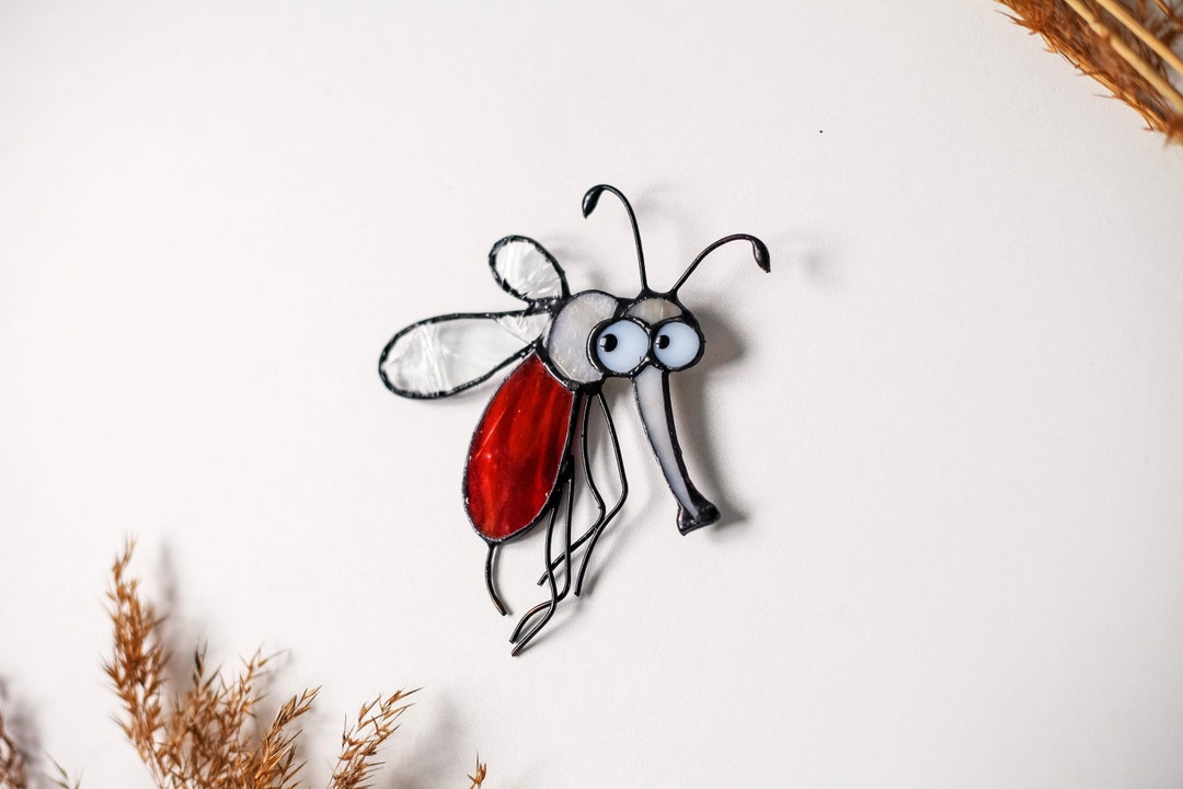 Stained Glass Insect Mosquito Suncatcher Window Hangings - Etsy