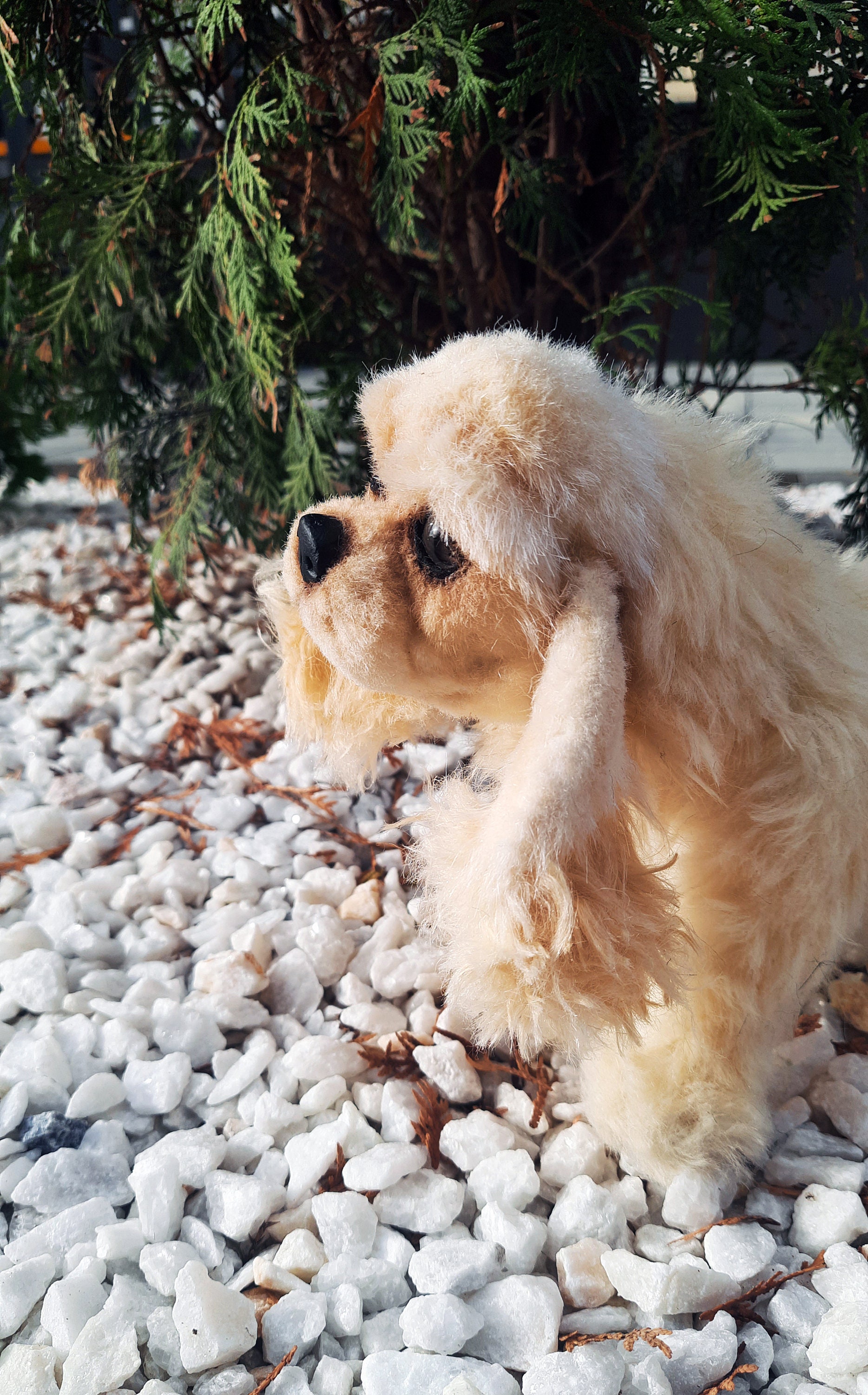 Puppy American Cocker Spaniel Plushie, Realistic Art Doll, Stuffed ...